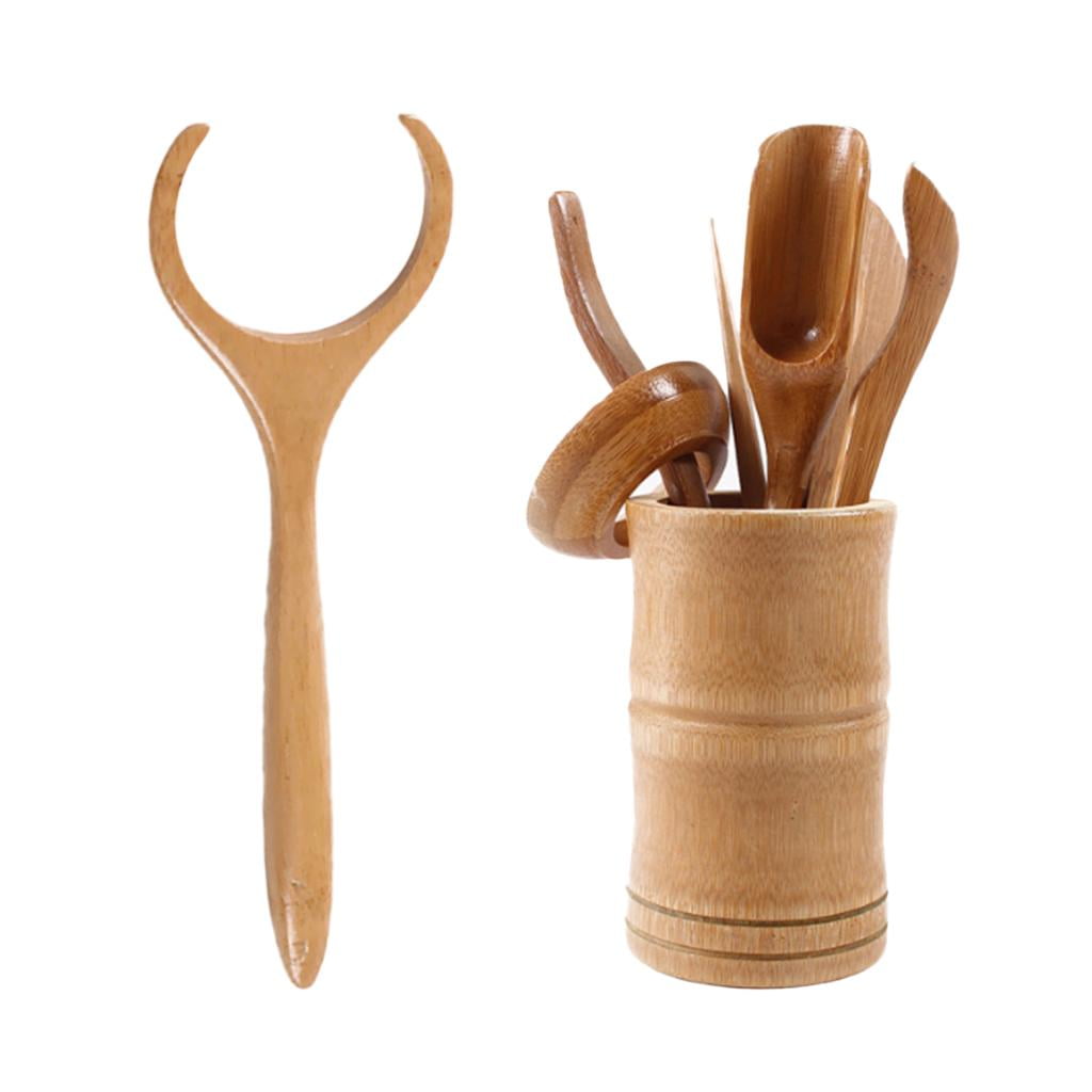7 Pieces Bamboo Tea Utensils Chinese Ceremony Cha Dao Tools Set ...