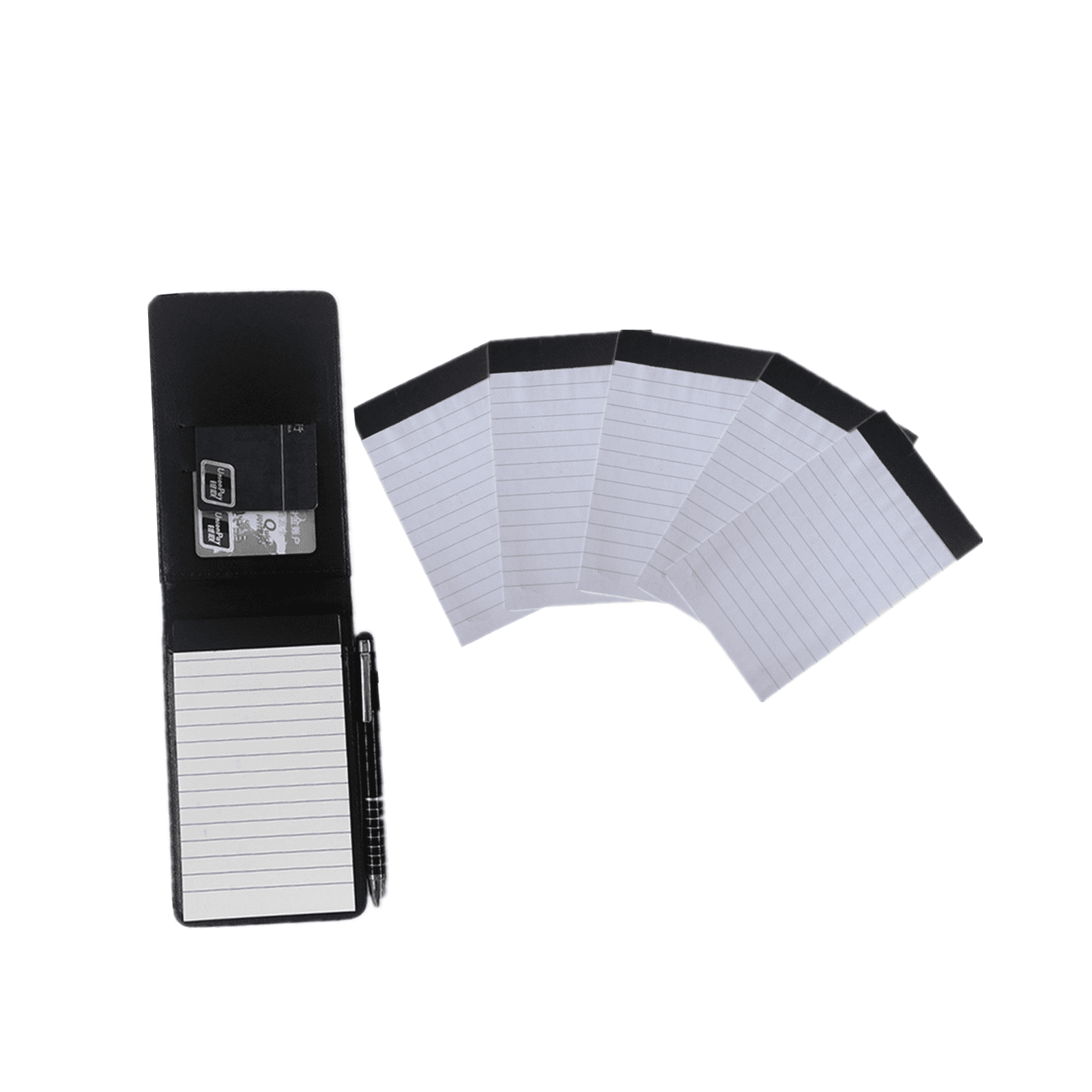 7 Pieces Black Mini Pocket Notepad Holder Set, Included Mini Pocket ...