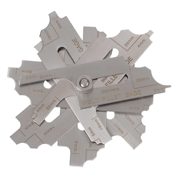 7 Pieces Fillet Welding Inspection Gauge Set Weld Fillet Gauge Kit ...