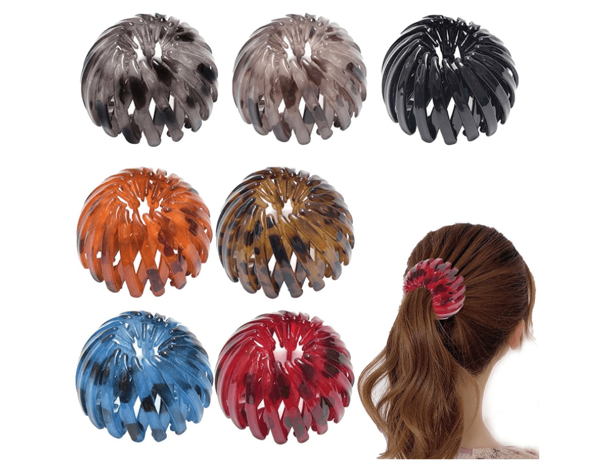 7 Pieces Hair Accessories, Vintage Geometric Retractable Hair Bun Maker ...