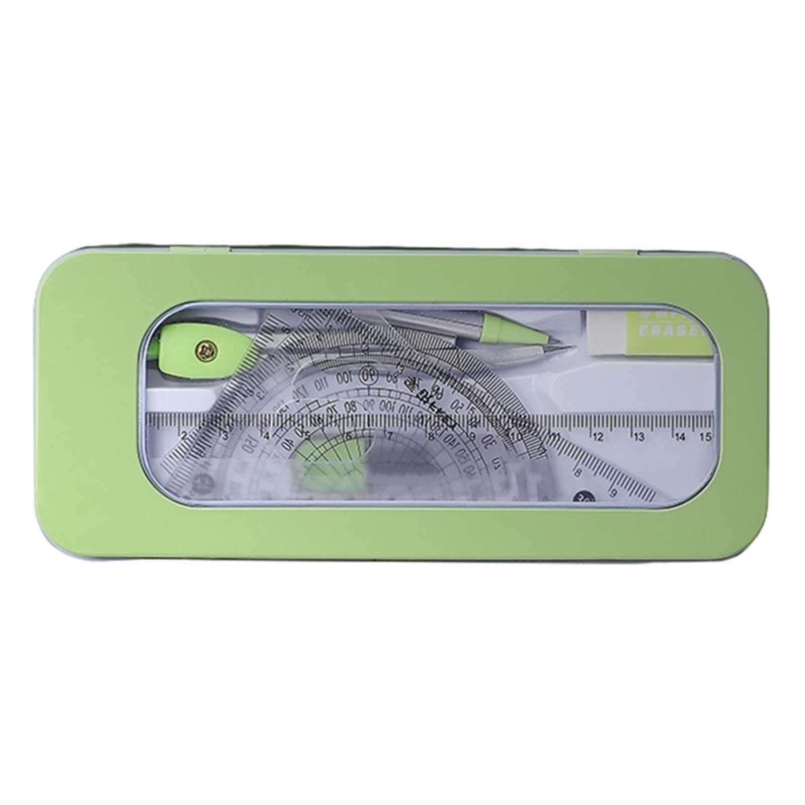 7 Pieces Math Geometry Kit Set Student Supplies Geometry Set for School ...