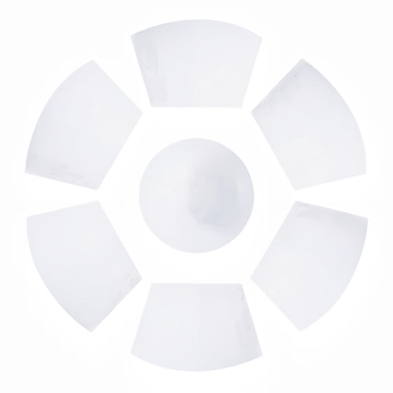 7 Pieces Of Pvc Wedge-Shaped Round Dining Table Mat Dining Table Mat ...