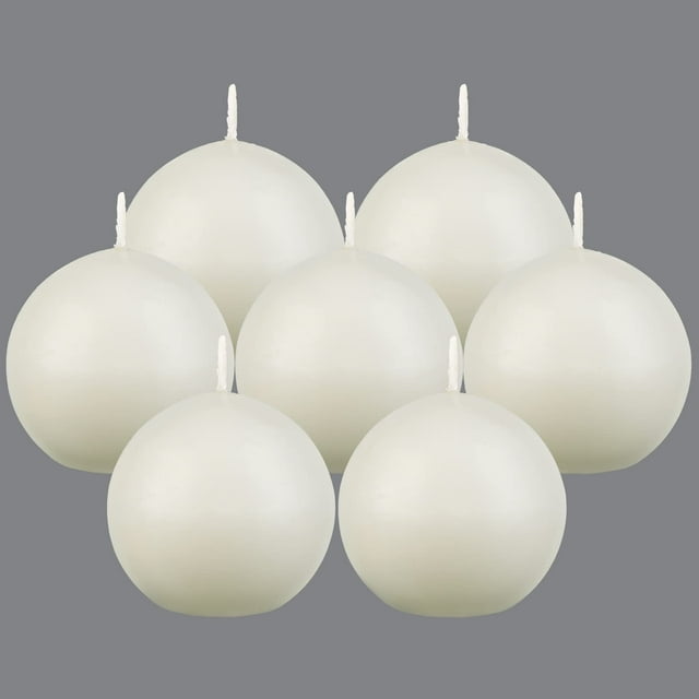 7 Pieces Round Candles Ball Candles Unscented Round Ball Candle ...