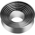 7 Pieces Stainless Steel Cookie Cutter Set Biscuit Plain Edge Round ...