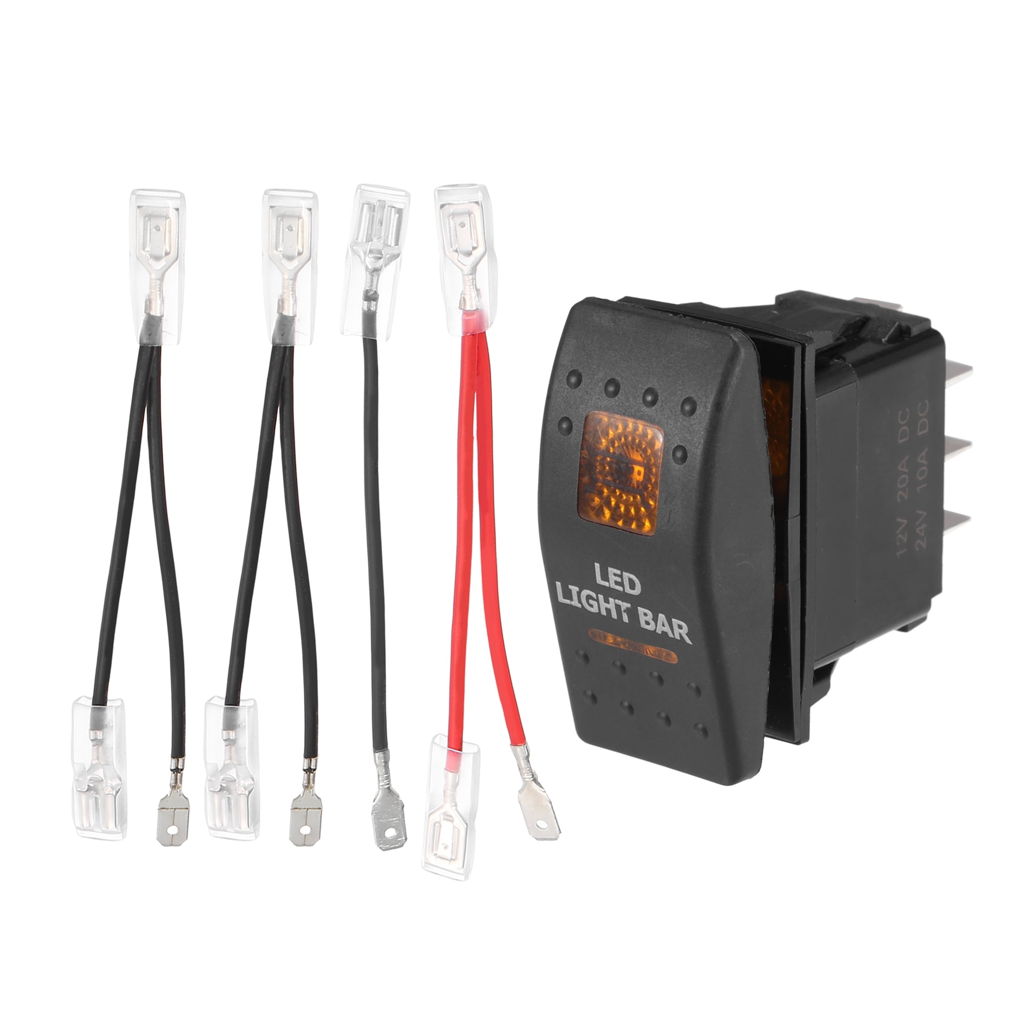 7 Pin Car Interior UTV Winch Rocker Switch Momentary On Kit 20A/12V 10A ...