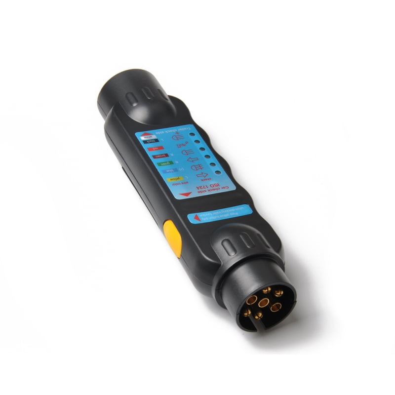 7 Pin Car Trailer Plug Socket Tester Wiring Circuit LED Light Test ...