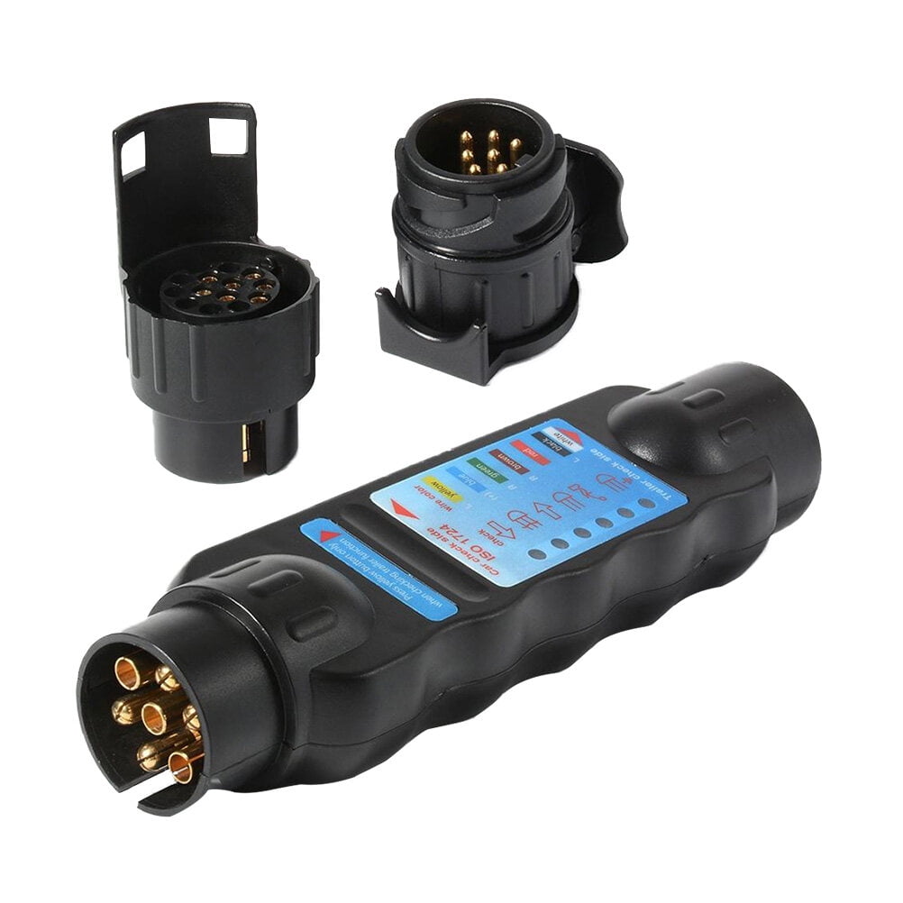 7 Pin Car Truck Trailer Plug Socket Tester Wiring Circuit Light Test ...
