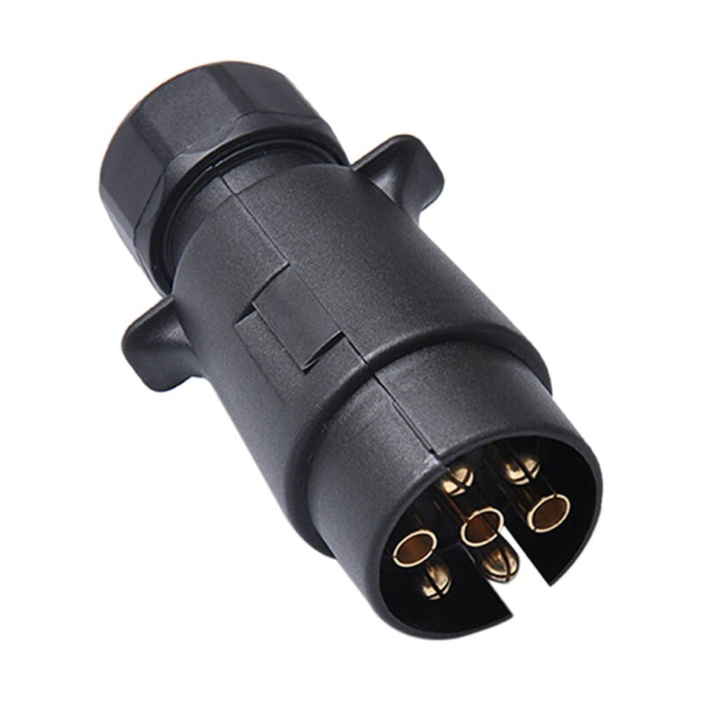 7 Pin Connector Plug Pin Connector Socket with Plug Trailer Wiring ...