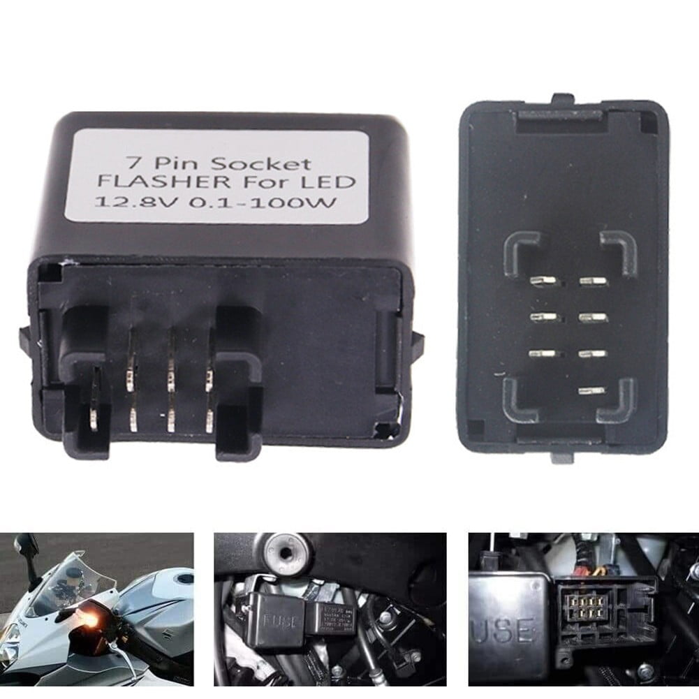 7 Pin Flasher Relay LED Turn Signal For Suzuki GSXR Bandit 600 For SV ...