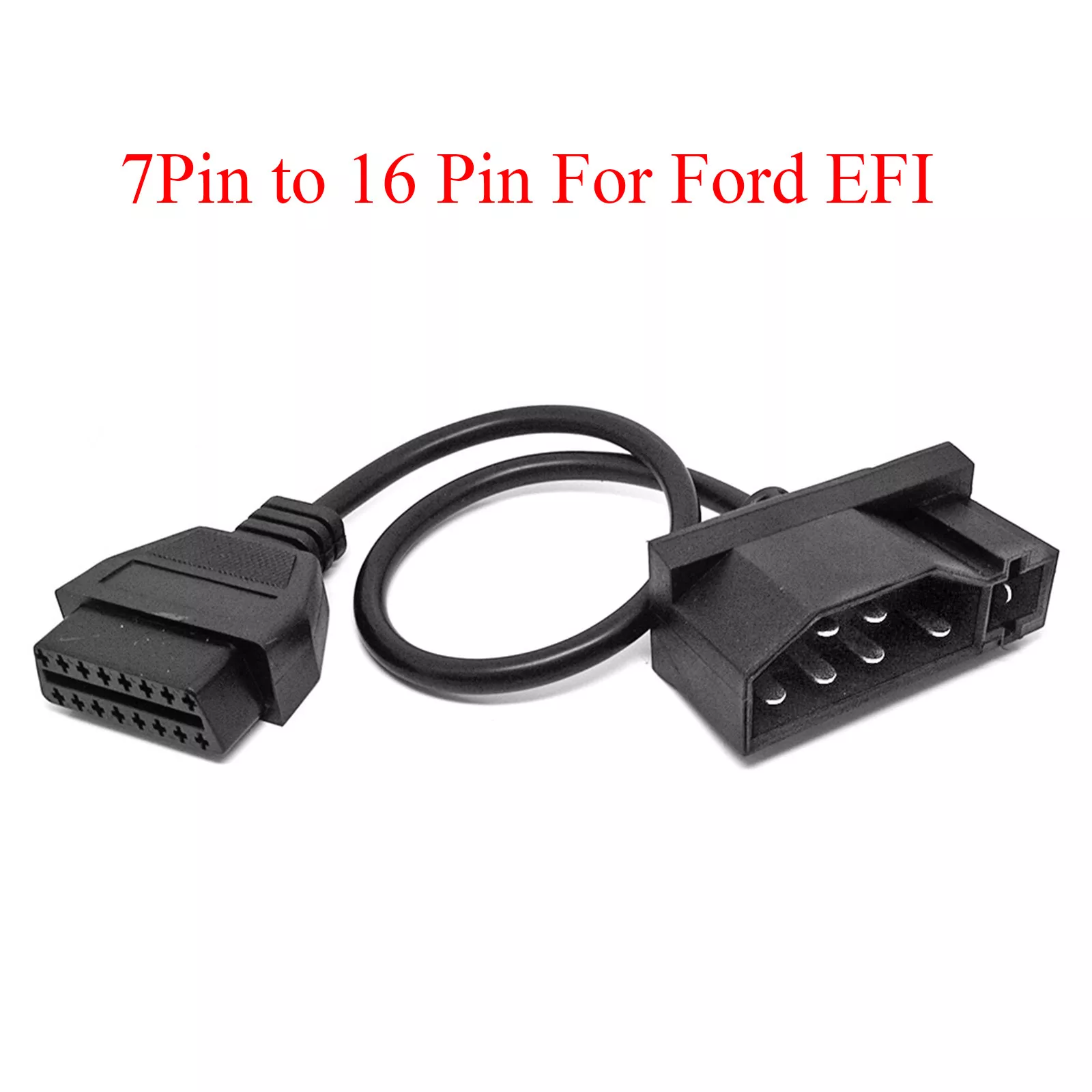 7 Pin Male OBD1 to OBD2 OBDII 16 Pin Diagnostic Adapter Cable For FORD ...
