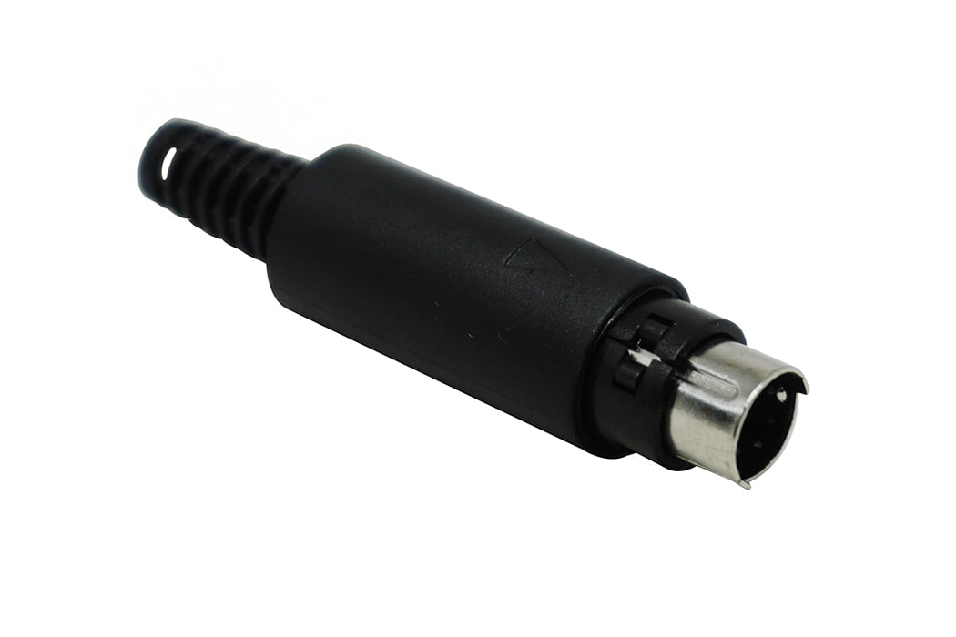 7-Pin Mini-DIN Male Connector, 24 AWG wire with Molded Strain Relief ...
