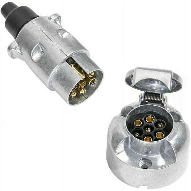 7 Pin Trailer Socket Male And 7 Pin Female Trailer Socket, 12V ...