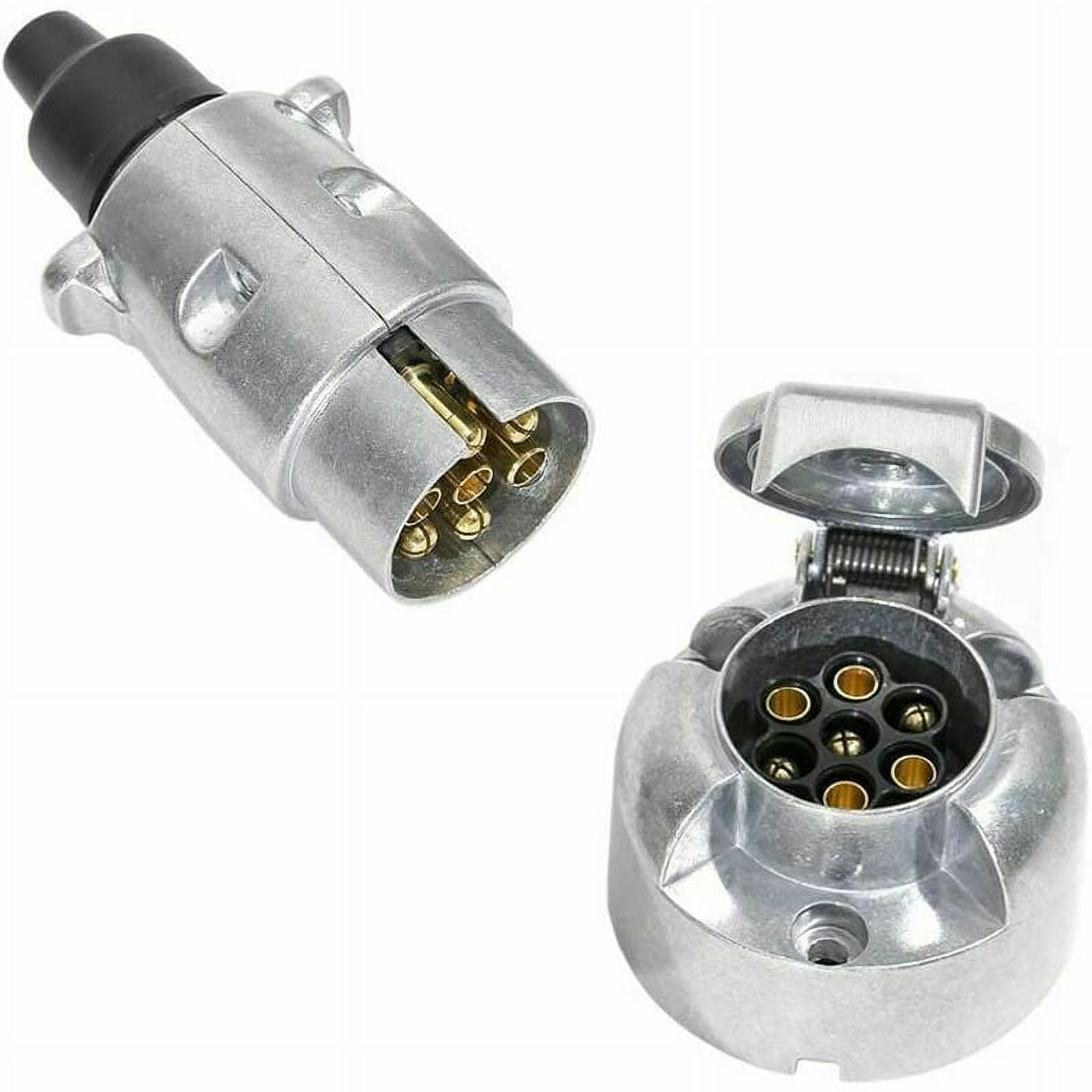 7 Pin Trailer Socket Male and 7 Pin Female Trailer Socket, 12V ...
