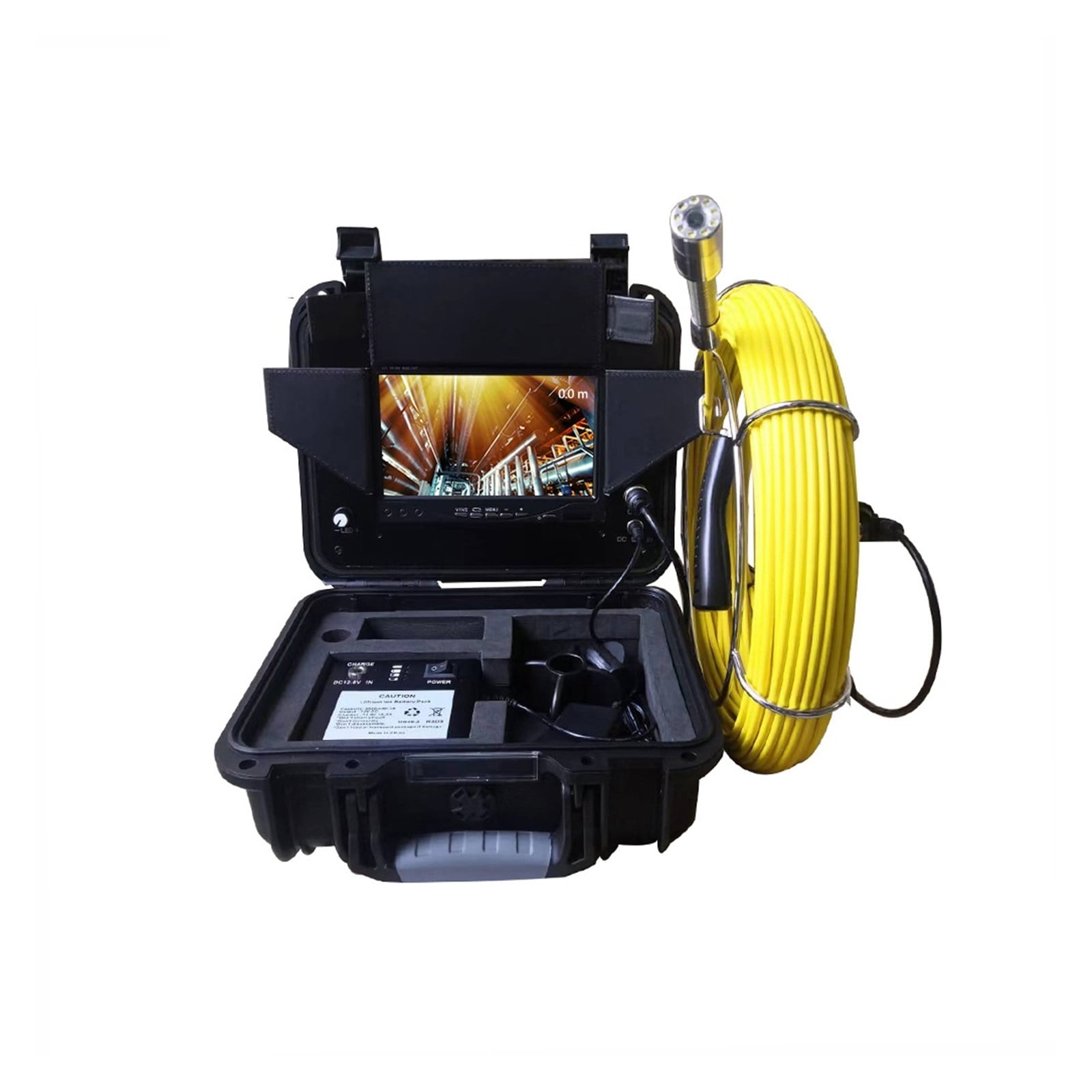 7" Pipe Inspection Sewer Endoscope Monitor Drain Pipeline Industrial ...