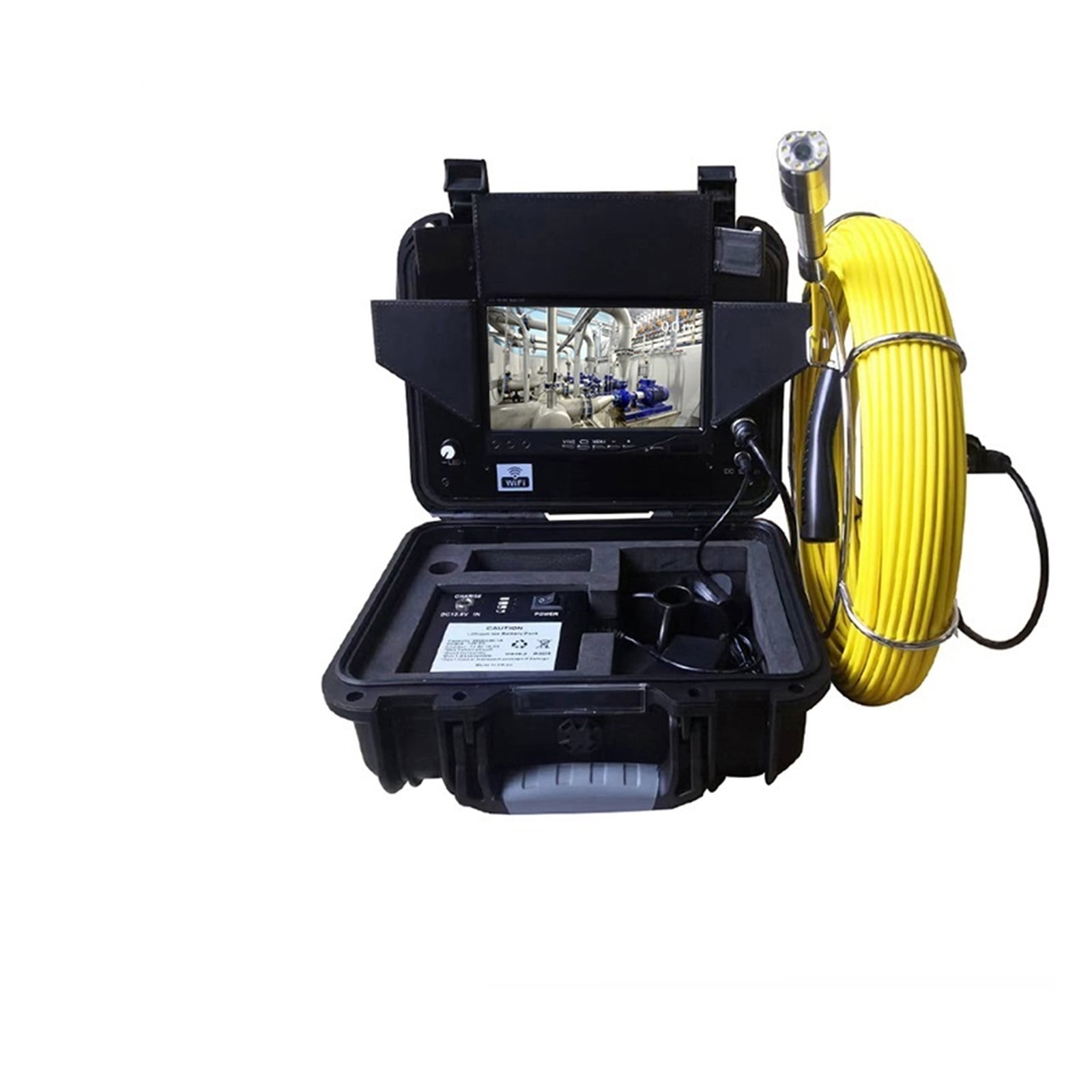 7" Pipe Sewer Inspection Endoscope Camera,512Hz/Meter Counter/DVR ...