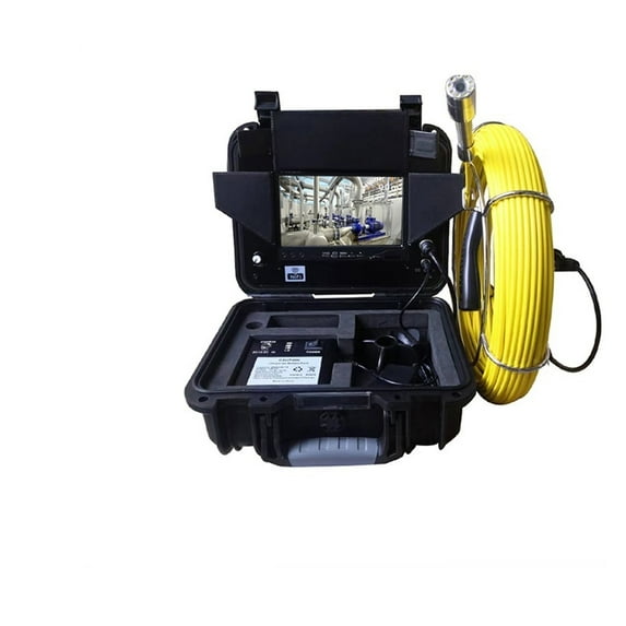 7" Pipe Sewer Inspection Endoscope Camera,512Hz/Meter Counter/DVR ...