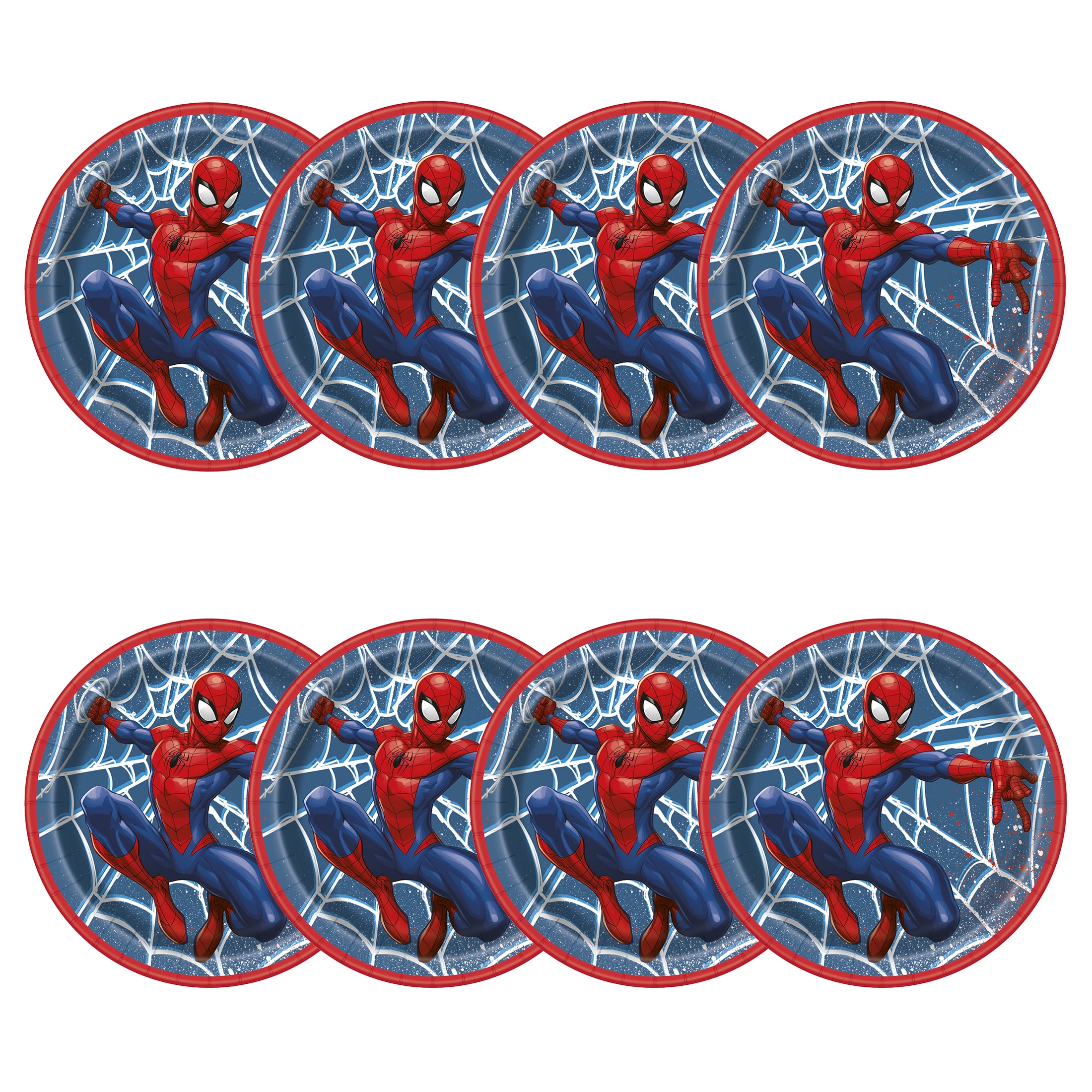 Spider-Man Round 7" Dessert Plates, 8ct - Walmart.com