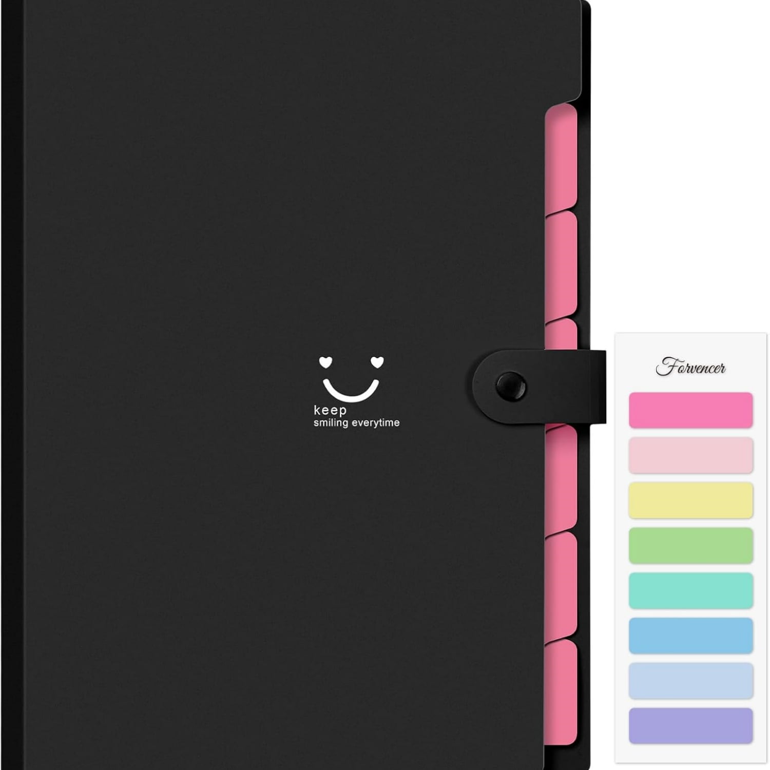 7 Pocket Expanding File Folder, Cute File Folder with Labels, Portable ...