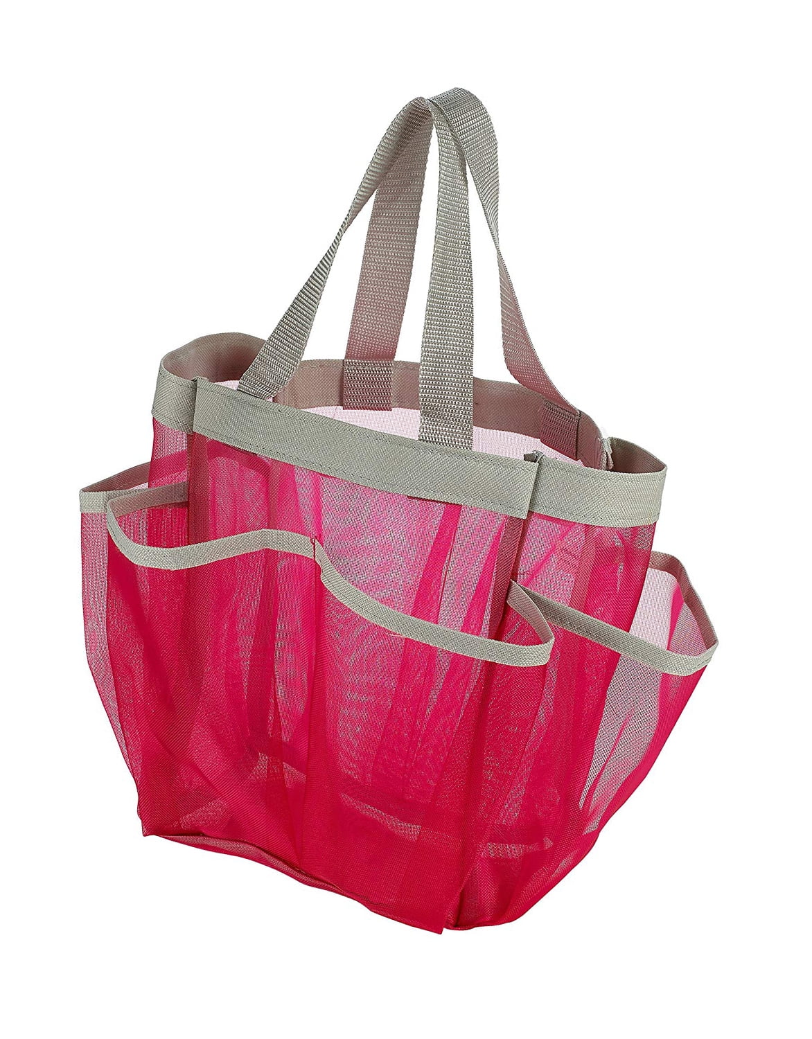 7 Pocket Shower Caddy Tote, Pink - Keep your shower essentials within ...