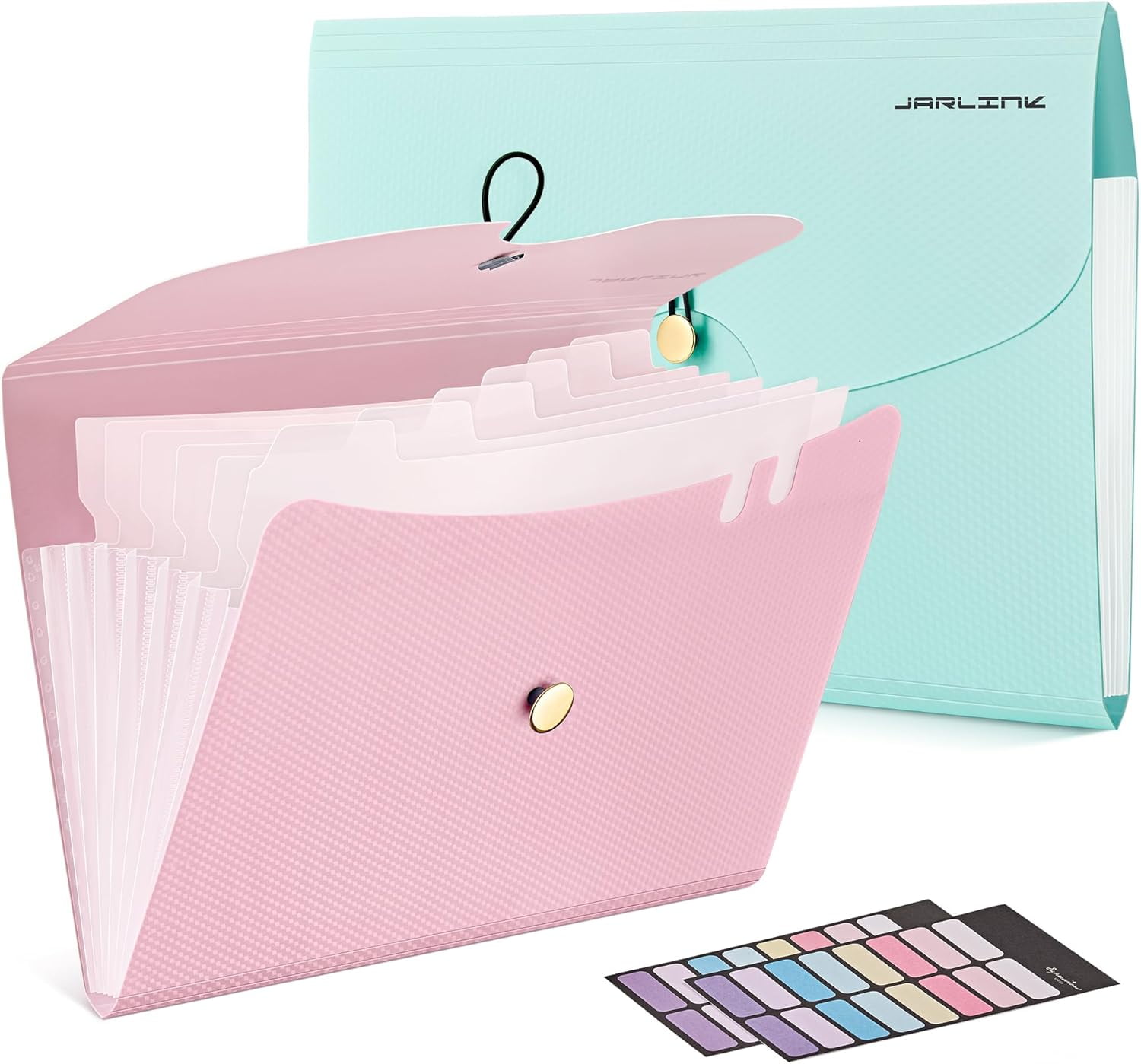 7 Pockets Expanding File Folder, A4 Size Accordion File Folders with 12 ...