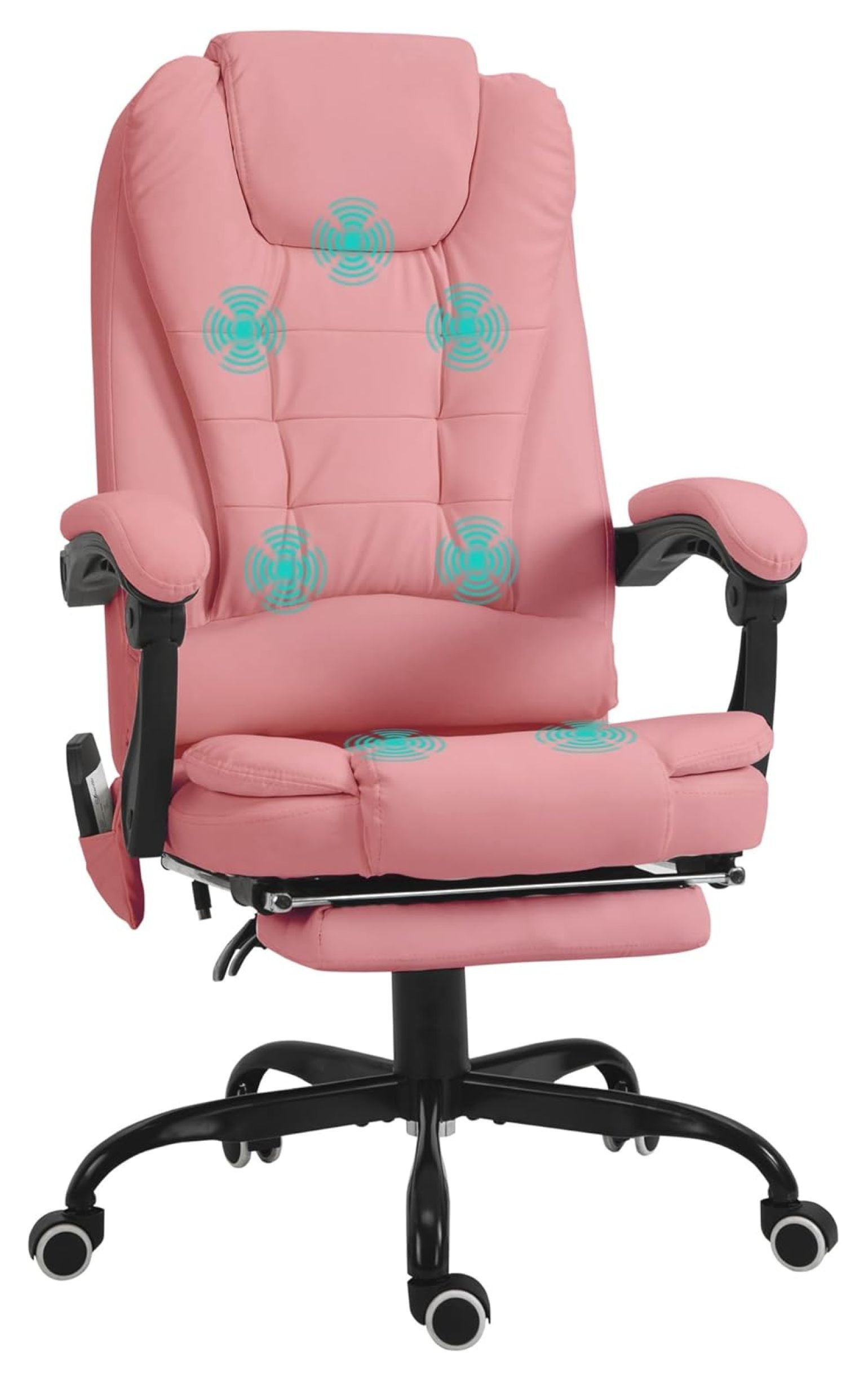 7-Point Vibrating Massage Office Chair, High Back Computer Chair with ...
