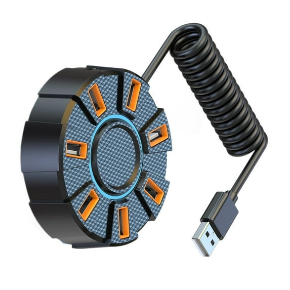 7 Port USB 2.0 Hubs With Multicolor LED Indicators Fast 480Mbps ...