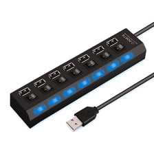 Bluetooth Hub USB 5.0 Converter, Wired Keyboard & Mouse to Wireless Hub ...