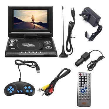 Trexonic 14.1 Inch Portable DVD with Swivel TFT-LCD, HD, USB, SD, AV ...