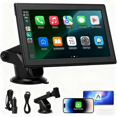 BOAODIFSH 7-inch Portable Wireless CarPlay Screen, HD Touch, Bluetooth ...