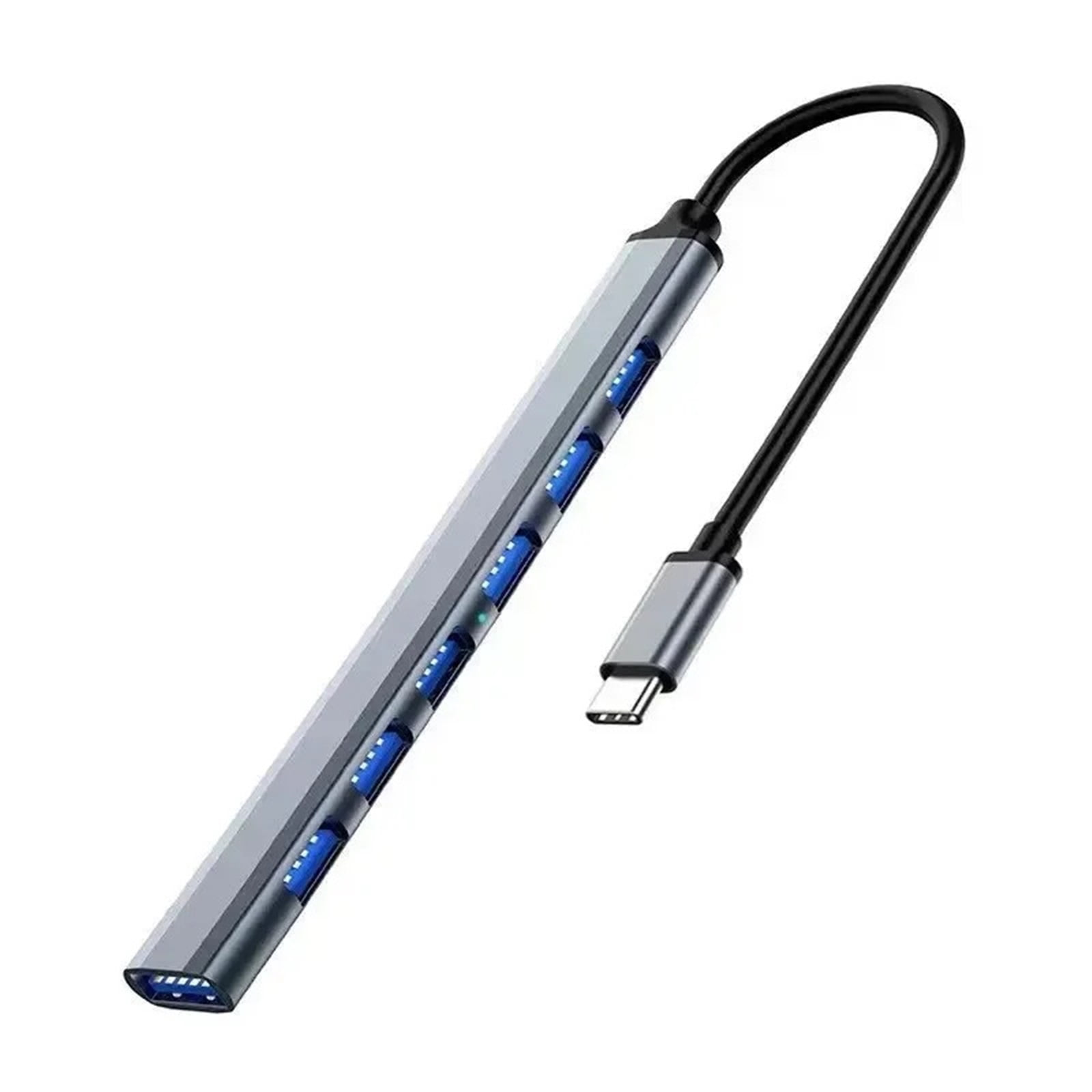 7 Ports USB 3.0 Type C HUB Expander Splitter High Speed OTG Adapter ...