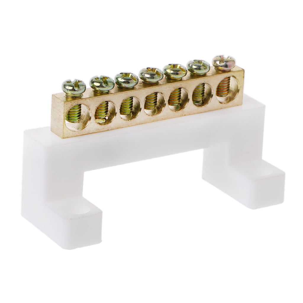 7 Positions Electric Cable Connector Screw Barrier Terminal Block Bar ...
