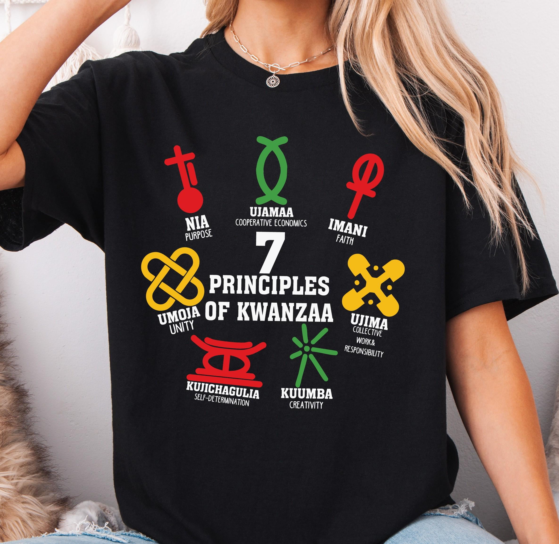 7 Principles Of Kwanzaa T-shirt, African American Culture, BLM Tees ...