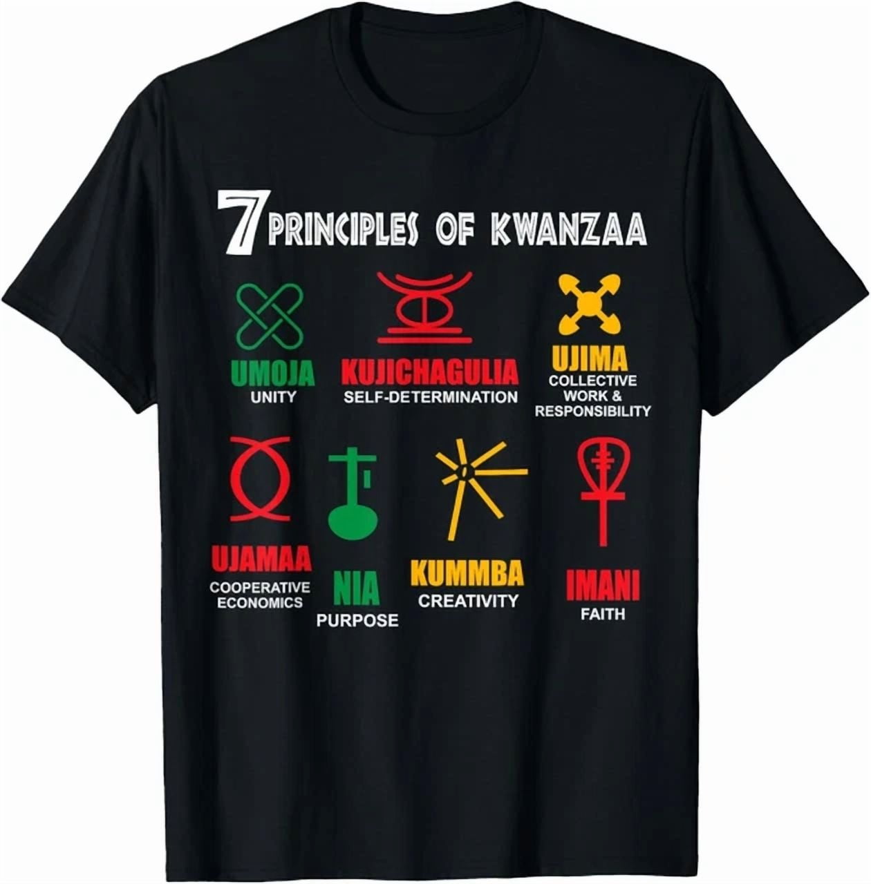 7 Principles Of Kwanzaa Tee Gift Unisex T-Shirt - Walmart.com