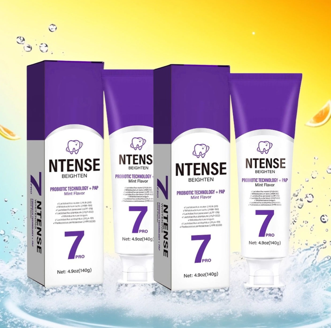 7-Pro Whitening Toothpaste - Deep Whitening & 7 Probiotics for Strong ...