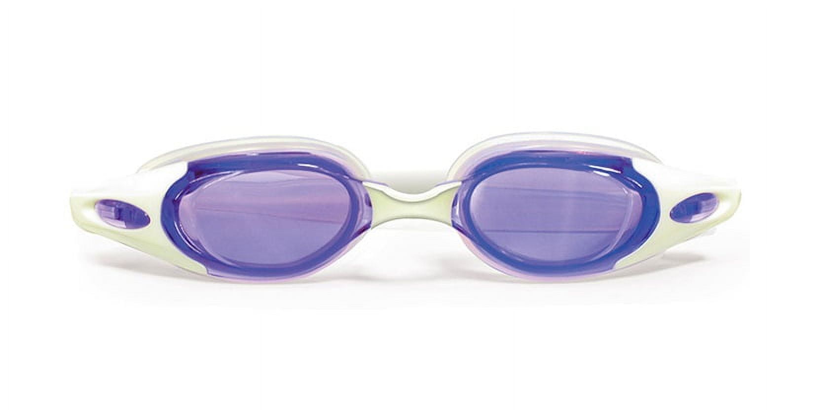 7" Purple and White Advanced Pro Goggles Swimming Pool Accessory for ...