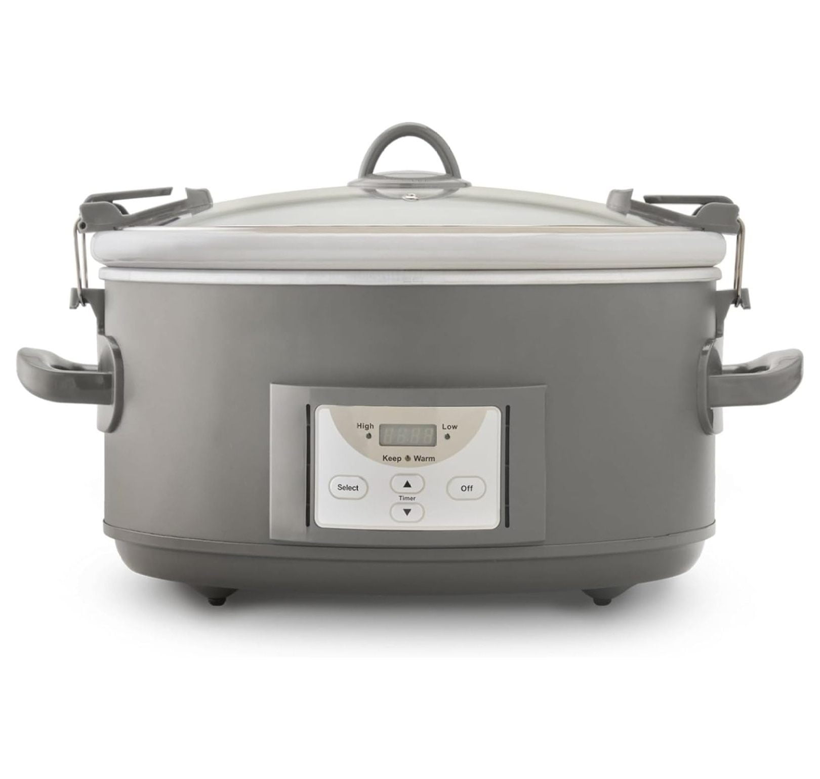 7-Quart Cook and Carry Programmable Slow Cooker, Grey - Walmart.com