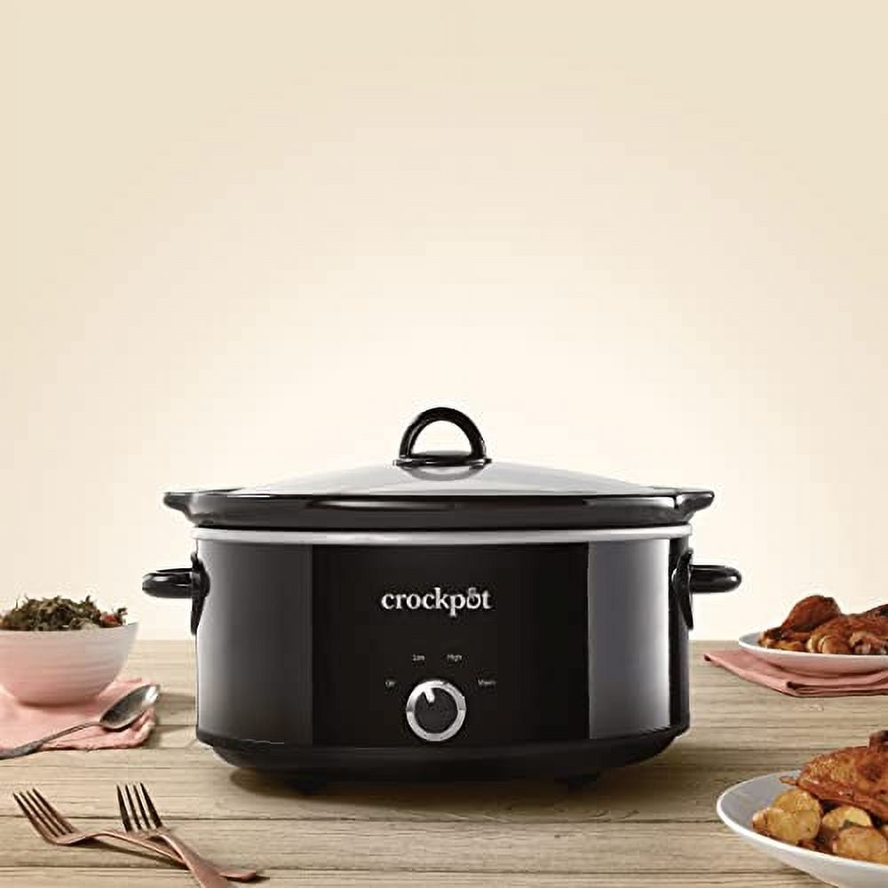 7-Quart Manual Slow Cooker, Black - Walmart.com