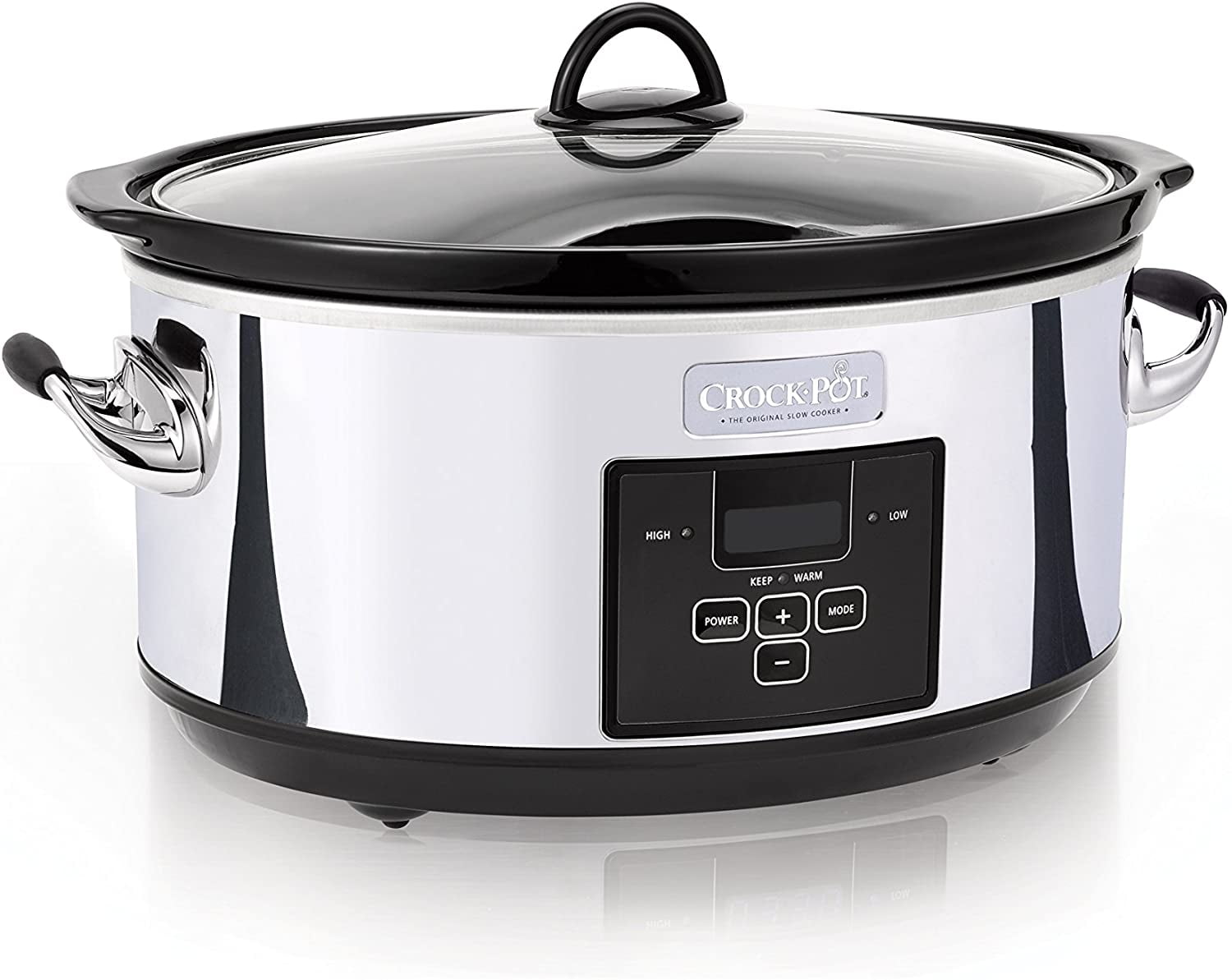 7 Quart Programmable Slow Cooker with Digital Timer, Food Warmer ...