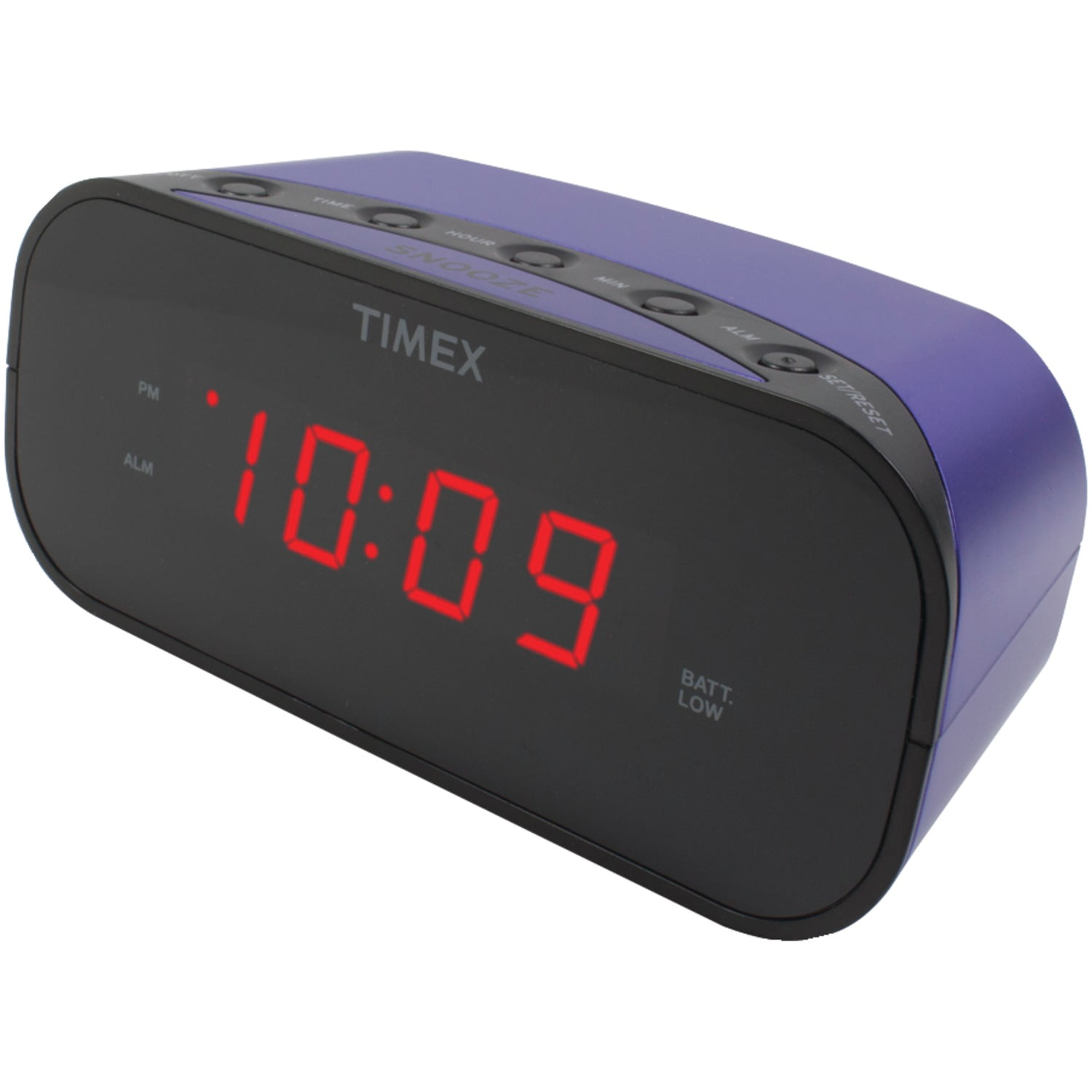 Timex Audio T121U Alarm Clock with .7" Red Display (Purple) - Walmart.com