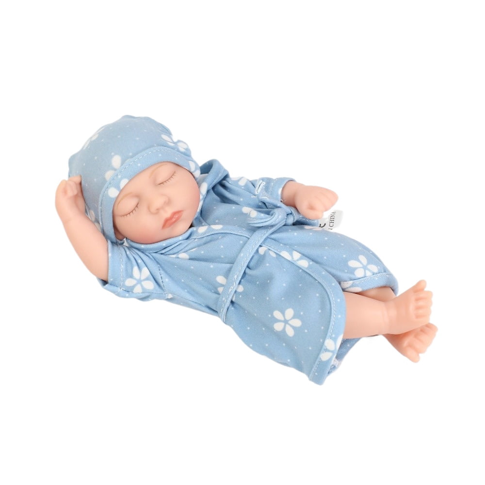7" Reborn Baby Doll Full Silicone Vinyl Body Kids Girls Mini Toddler ...