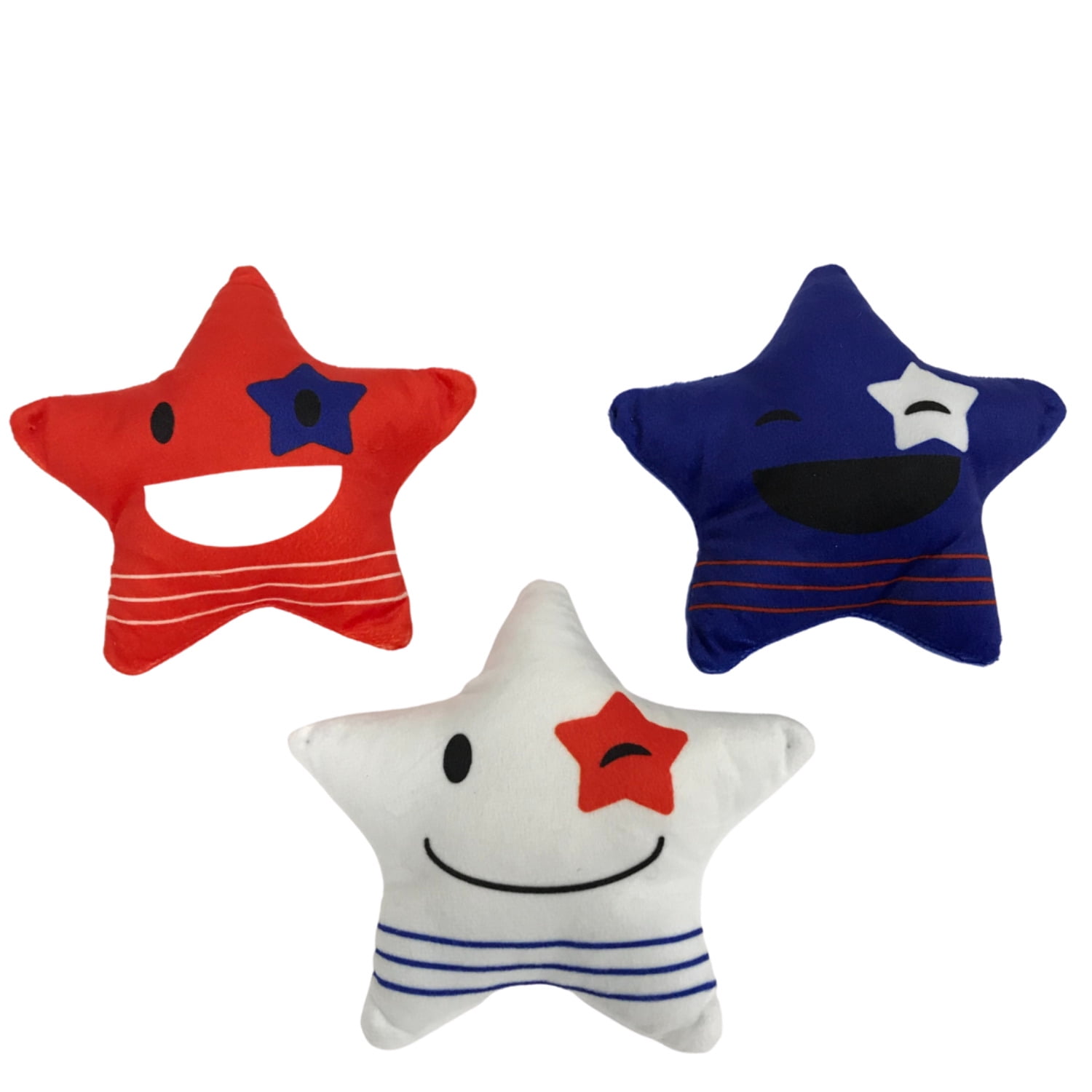 7" Red, White and Blue Patriotic Stars Assorted (Each) - Walmart.com