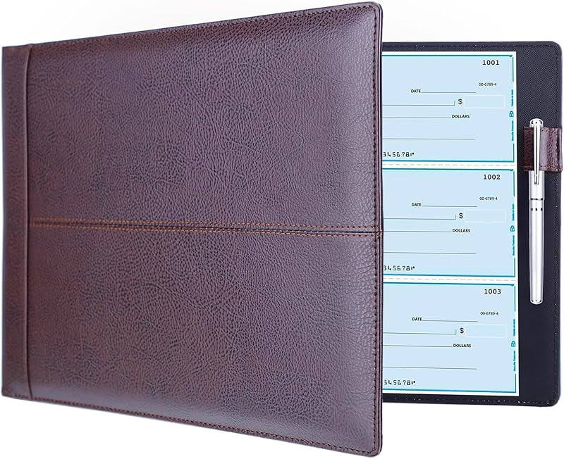 7 Ring Business Checkbook Binder for Business Checks, 600 Checks ...