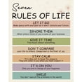7 Rules of Life Motivational Wall Decor, Teachers Classroom Welcome ...