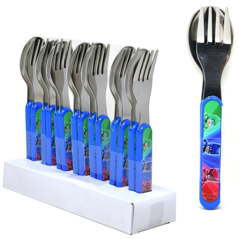 7 SET PJ Masks 5.5in ABS Flatware! (1 SPOON & 1 FORK) - Walmart.com