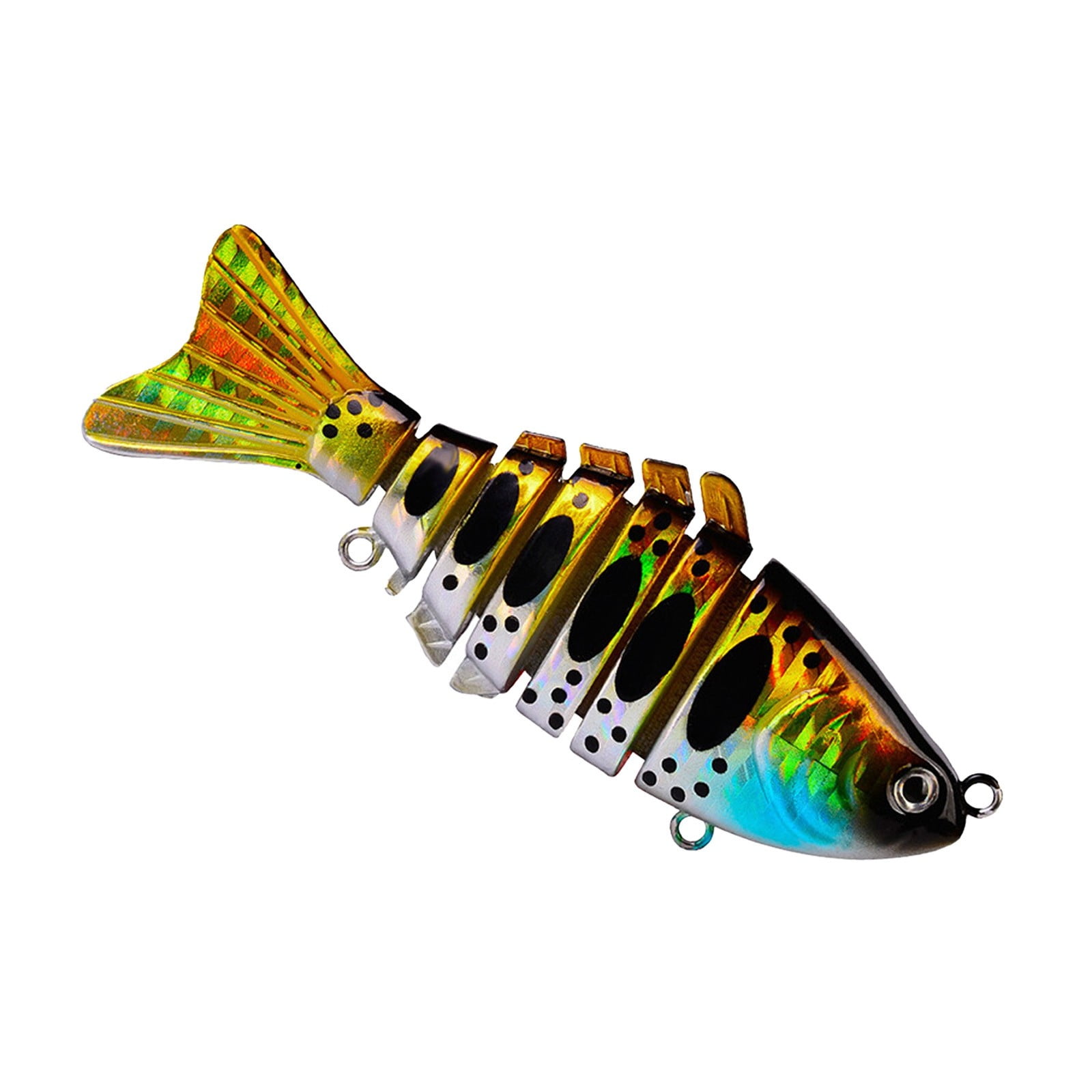 7 Segment Lifelike Swimbait for Saltwater Freshwater Fishing Realistic ...