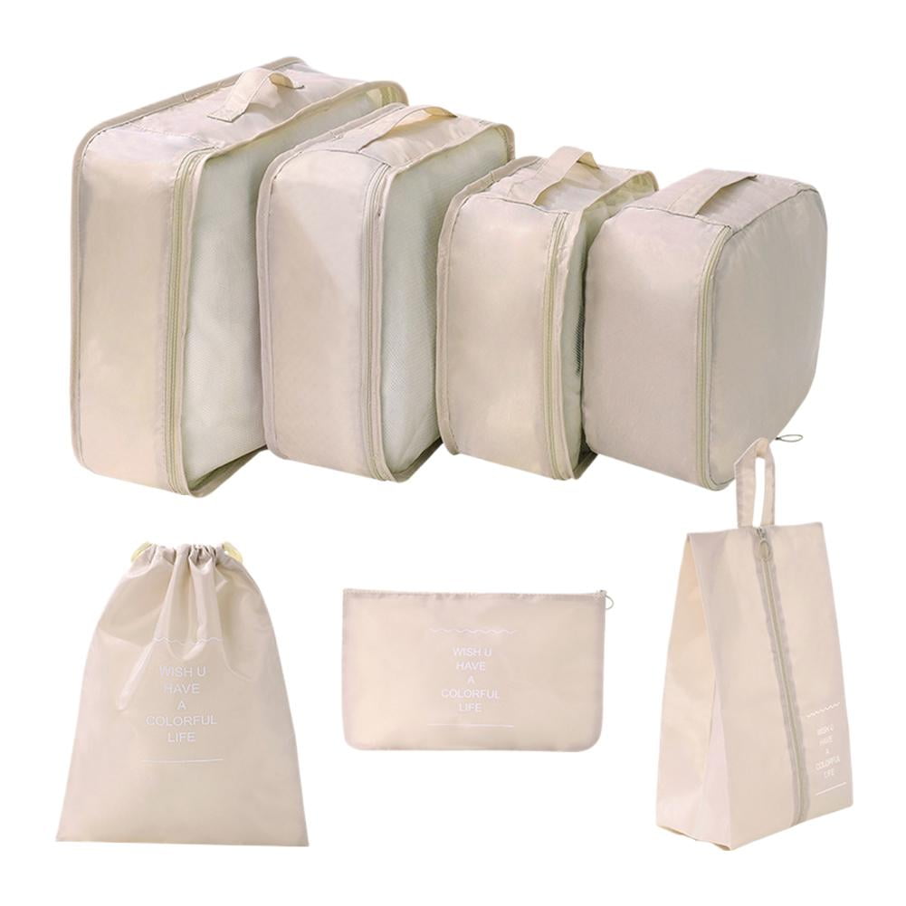 7 Set Packing Cubes for Suitcases, Lightweight Travel Luggage Packing ...