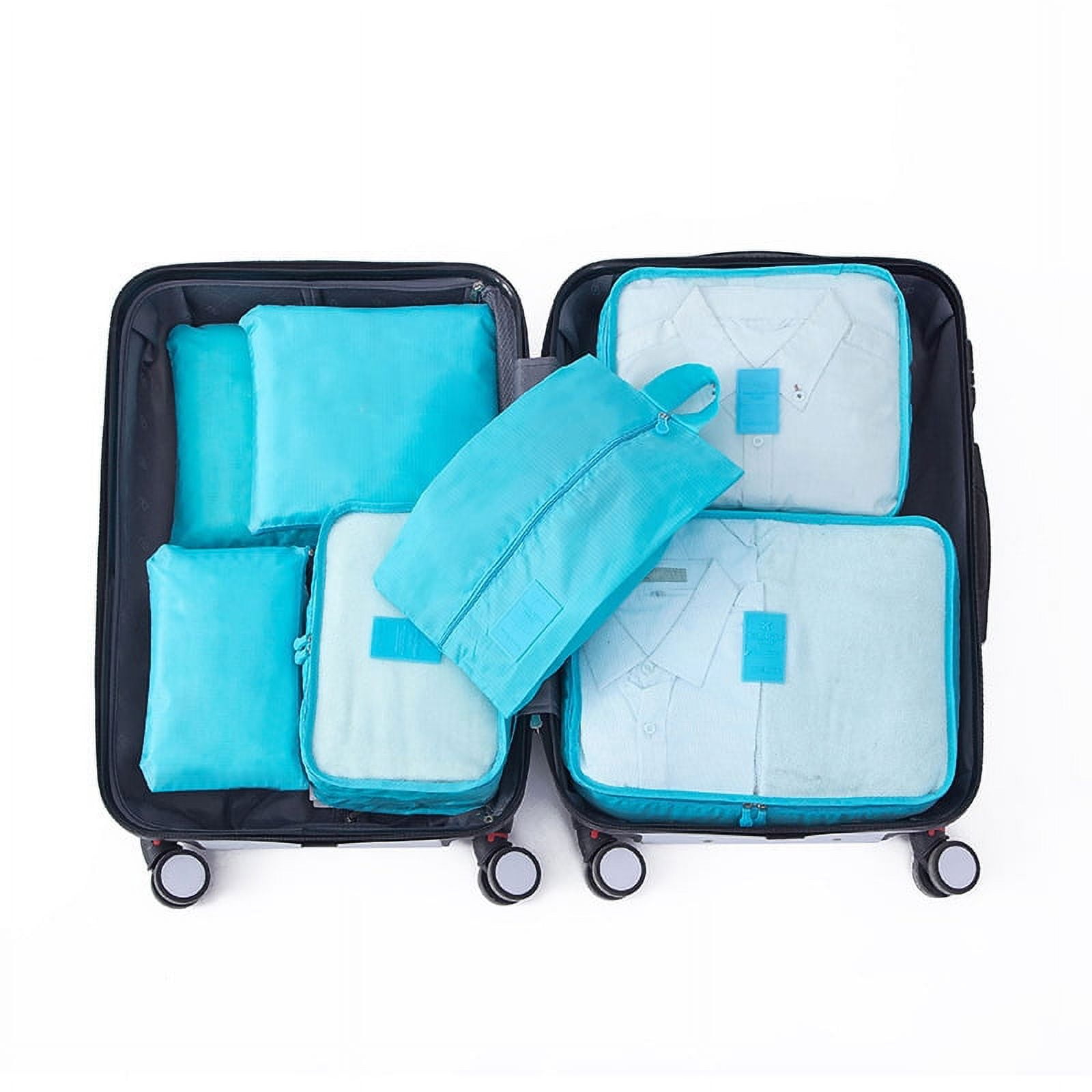 7 Set Packing Cubes Waterproof Dirt Resistant Oxford Cloth Luggage ...