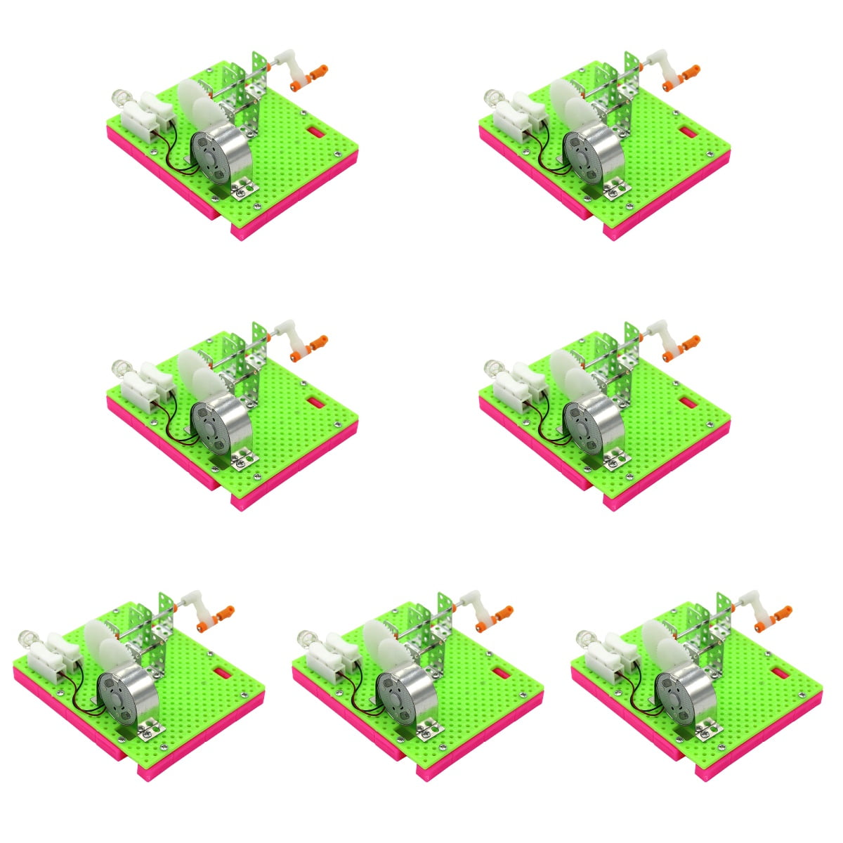 7 Sets Hand Generator Practical Ability Exercise Toy Scientific Tips ...