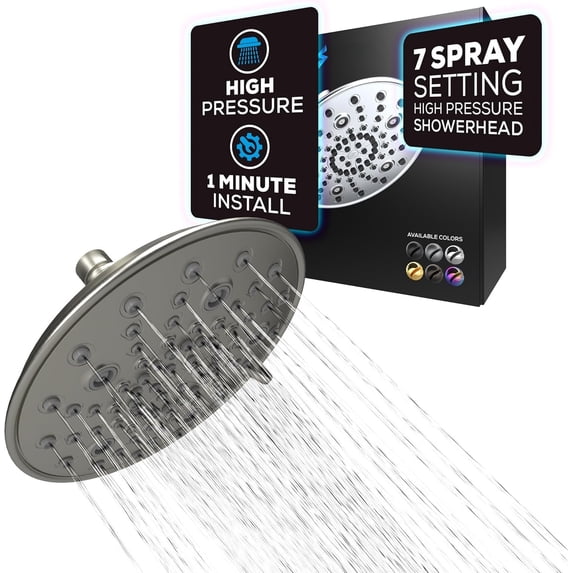 7 Settings Shower - Adjustable High Shower with Mist Setting ...