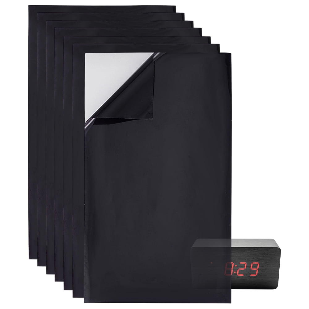 7 Sheets LED Light Blocking Stickers 6.7x3.9 Inch Black Adhensive Light ...